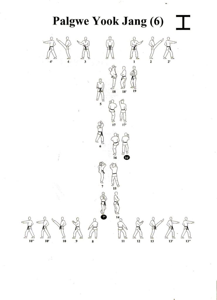 Form 6: Taegeuk Yuk Jang/Palgwe Yuk Jang - Hope's TaeKwondo