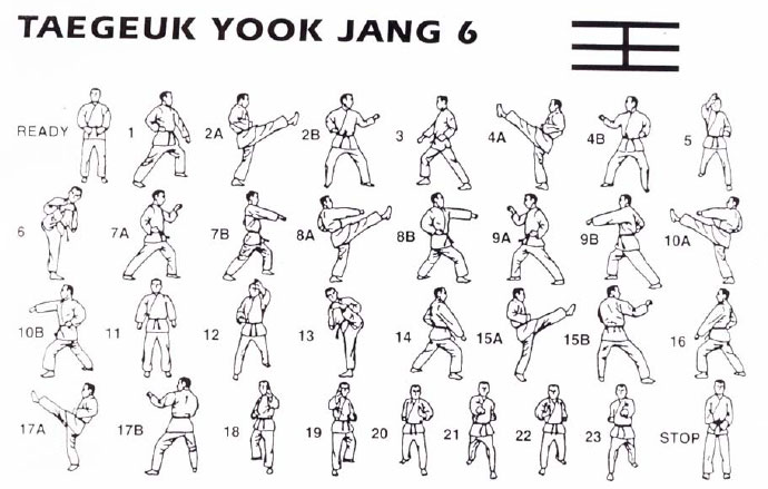 Form 6: Taegeuk Yuk Jang/Palgwe Yuk Jang - Hope's TaeKwondo